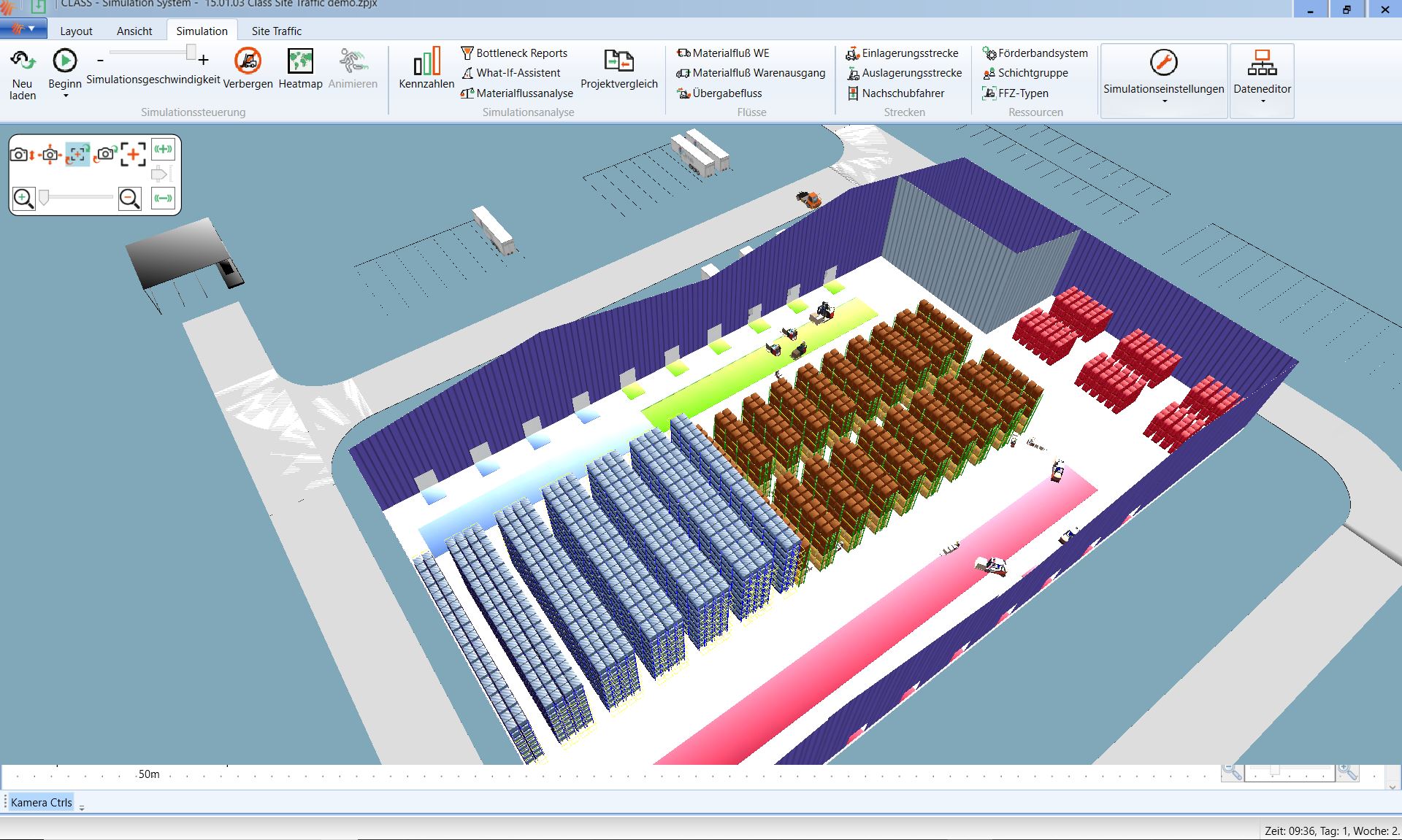 Galerie für CLAAS Videos - CLASS Warehouse Layout and Simulation